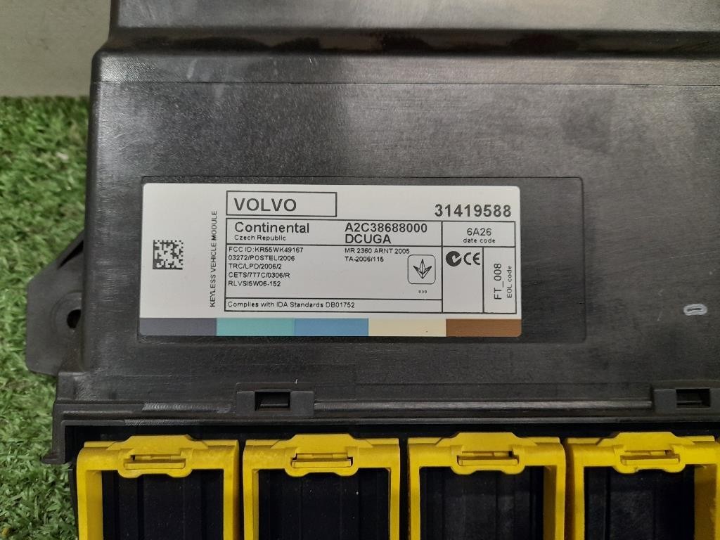 CENTRALINA KEYLESS VOLVO V60 1° Serie 31419588 D5204T3 diesel 1984 (10>18)