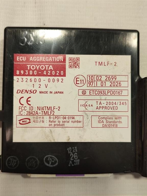 CENTRALINA ECU TOYOTA Rav4 4° Serie 89300-42020 2ADFHV diesel 2231 (05>09)