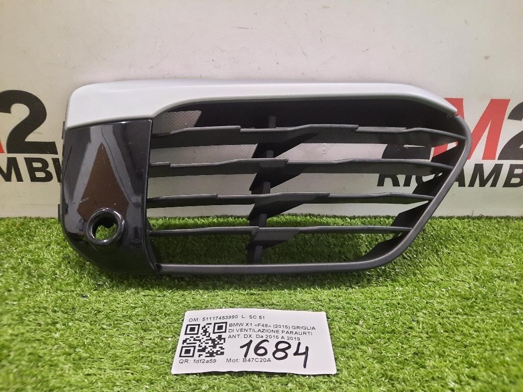 GRIGLIA PARAURTI BMW X1 Serie (F48) 51117453990 (15>)