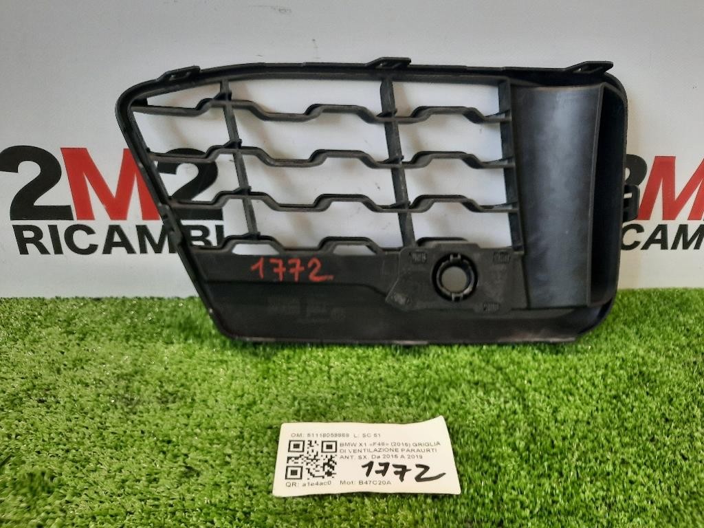 GRIGLIA PARAURTI BMW X1 Serie (F48) 51118059889 (15>)