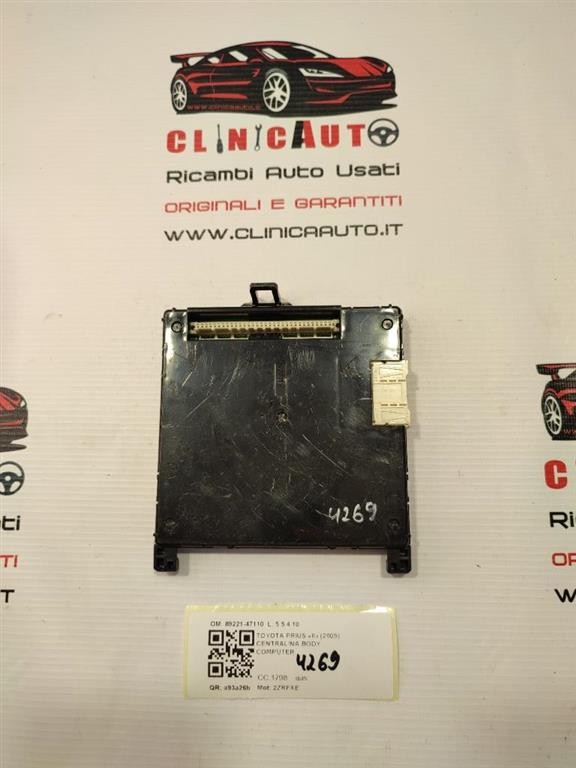 BODY COMPUTER TOYOTA Prius 3° Serie 89221-47110 (09>16)