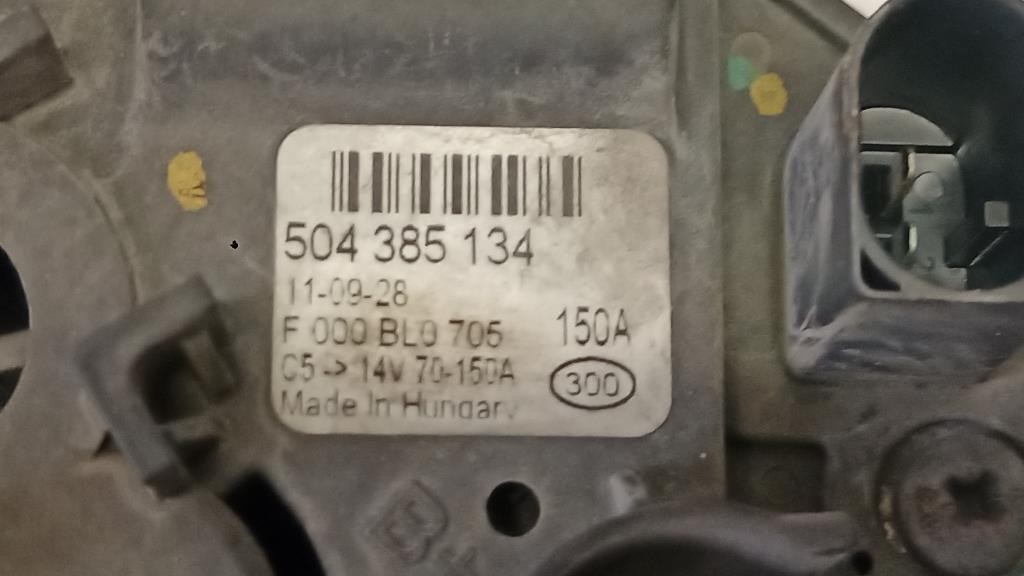ALTERNATORE FIAT Ducato 5° Serie Restyling 504385134 diesel 2287 (14>16)