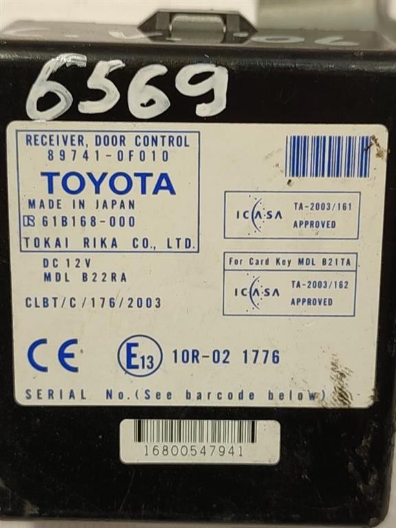 MODULO RICEVITORE TELECOMANDO TOYOTA Corolla Verso 2° Serie 89741-0F010 ...