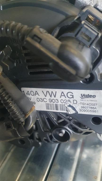 ALTERNATORE VOLKSWAGEN Golf 6 VI Variant 03C903023A CAXA benzina 1390 ...