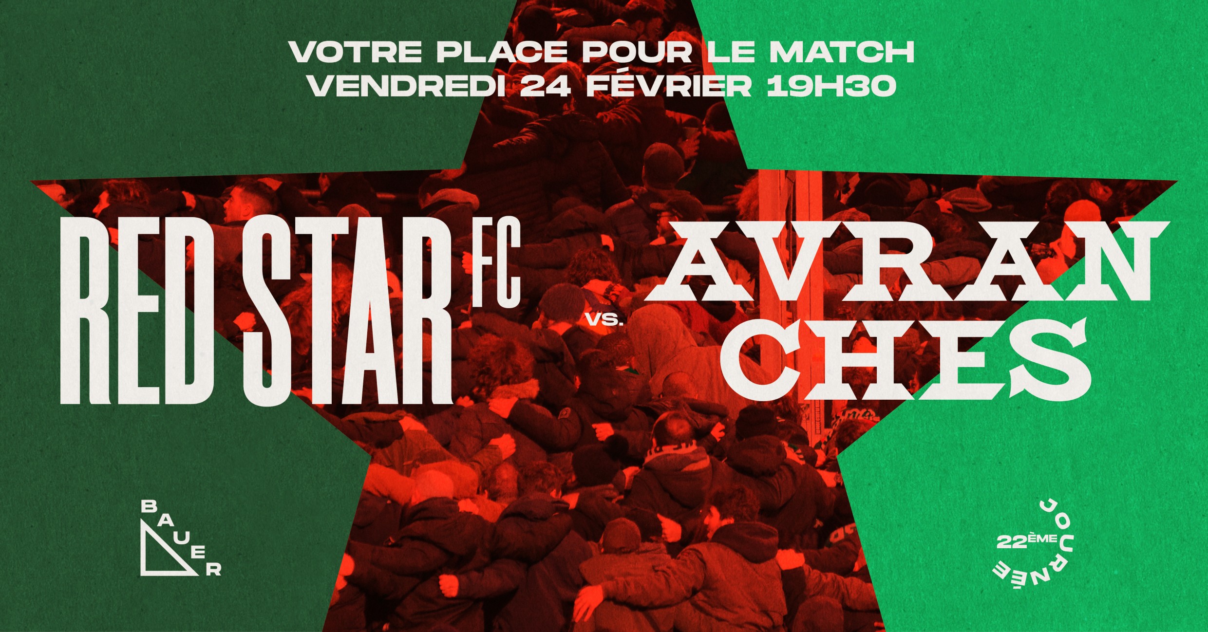VOTRE PLACE POUR RED STAR FC / AVRANCHES | Red Star Football Club