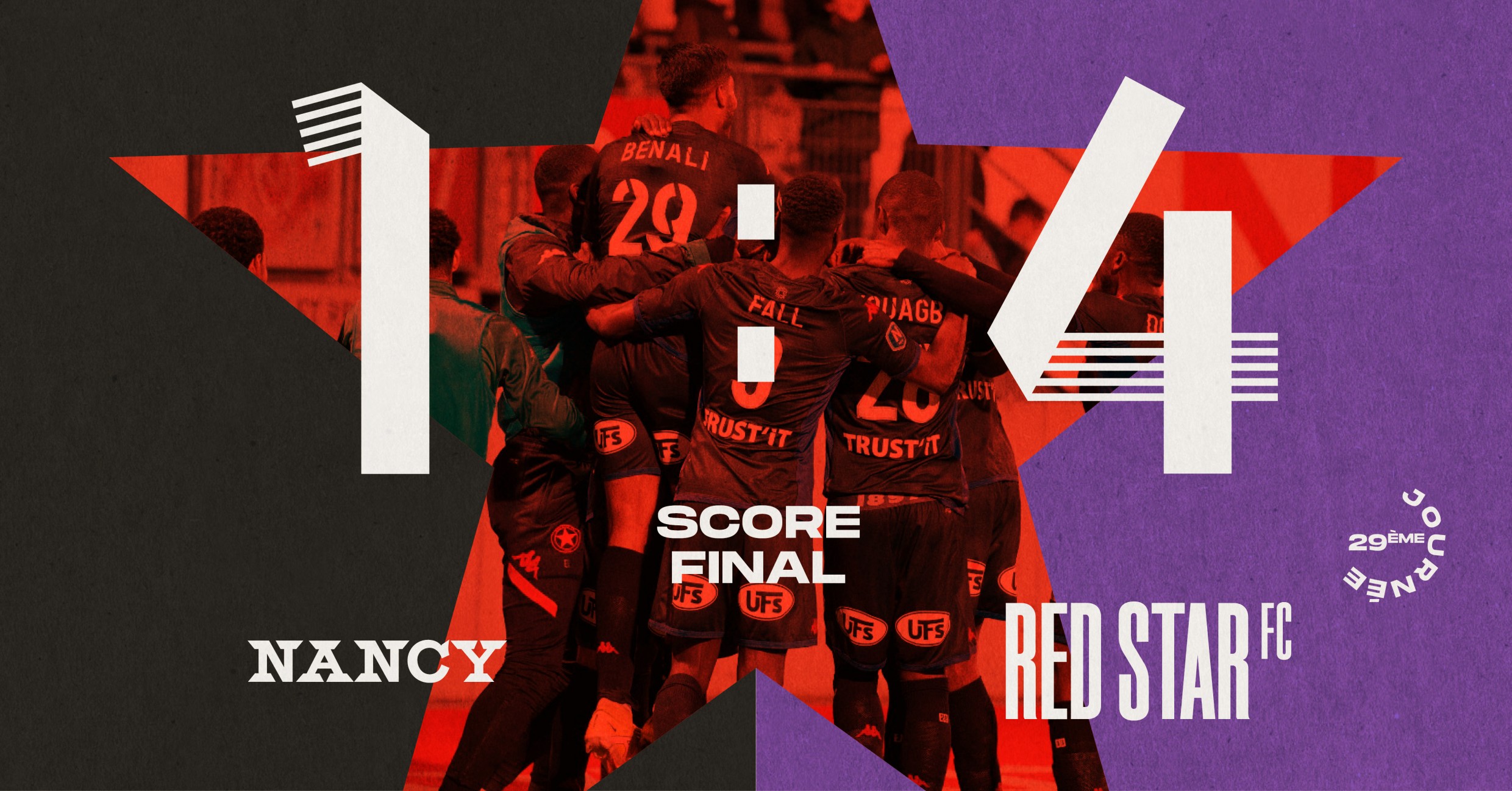 LIVE 29ème journée : Nancy / Red Star FC | Red Star Football Club