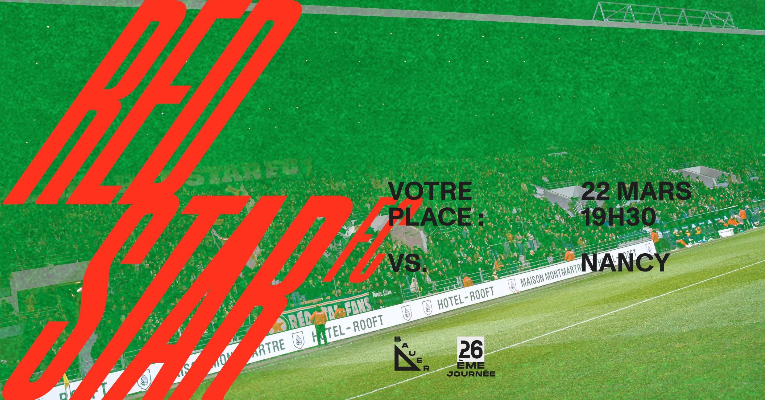 VOTRE PLACE POUR RED STAR FC / NANCY | Red Star Football Club