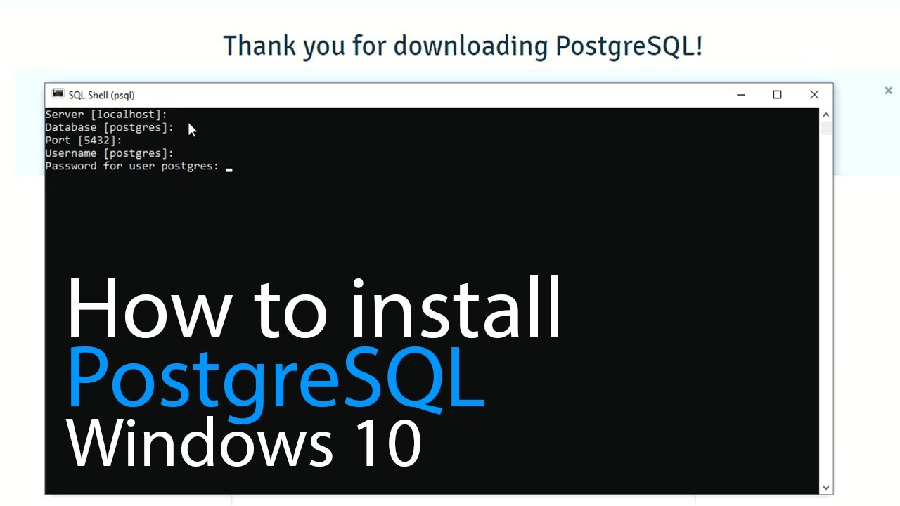 Instalar Postgresql Windows 10 Updated Octubre 2022